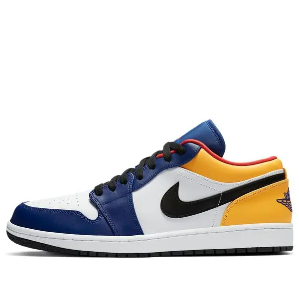JORDAN 1 Low "white Deep Royal Blue - White/track Red/deep Royal Blue