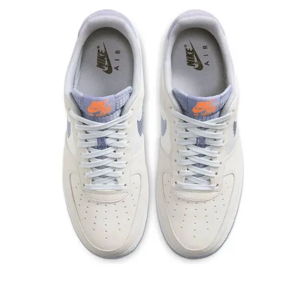 Nike Force 1 Low "indigo Fog" Sneakers - White/blue