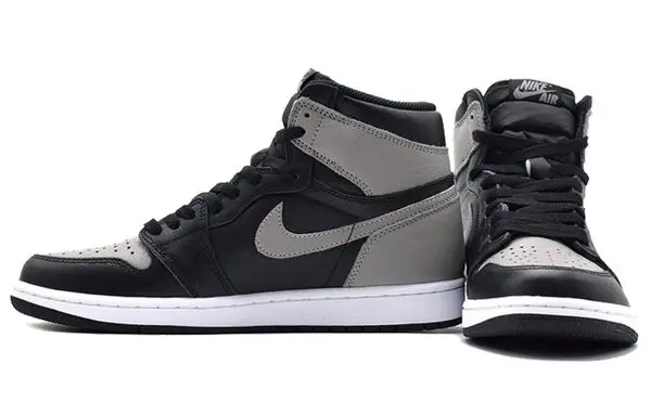 JORDAN Air 1 Retro High Og "shadow" 2018 - Black/medium Grey/white