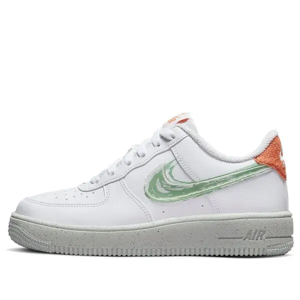 Nike Force 1 Crater 'brushstroke' Sneakers - White/green