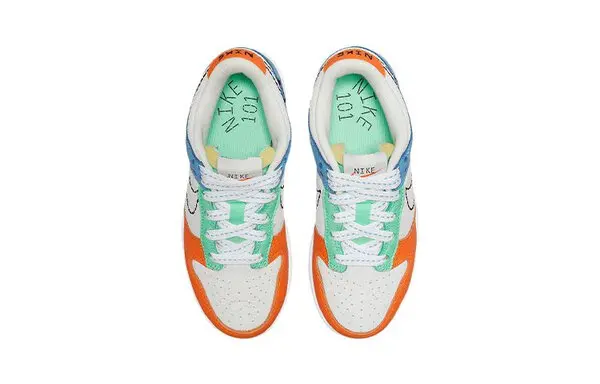 Nike Dunk Low " 101" Dx3364-100 Sneakers - Gray/orange
