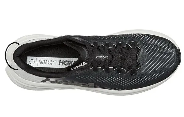 Hoka One One Rincon 3 Running Shoe - Black/white