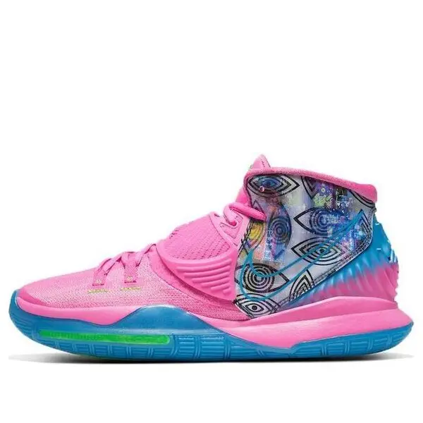 Nike Kyrie 6 Mid Top Athletic Sneakers - Pink