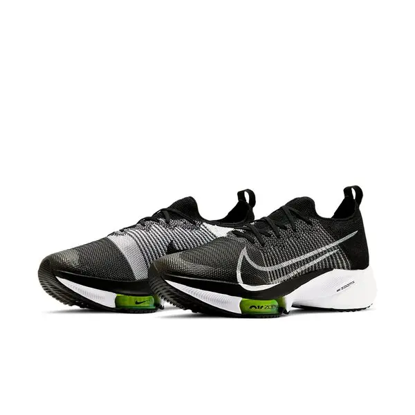Nike Zoom Tempo Next% Flyknit - Black/white/volt