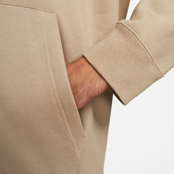 Nike Lab Solo Swoosh Fleece Hoodie - Khaki/white