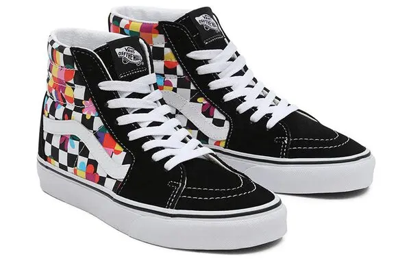 VANS High Top Skate Shoes - Black/white