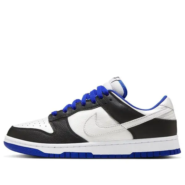 Nike Dunk Low "white Black Game Royal" Sneakers - White/black/blue