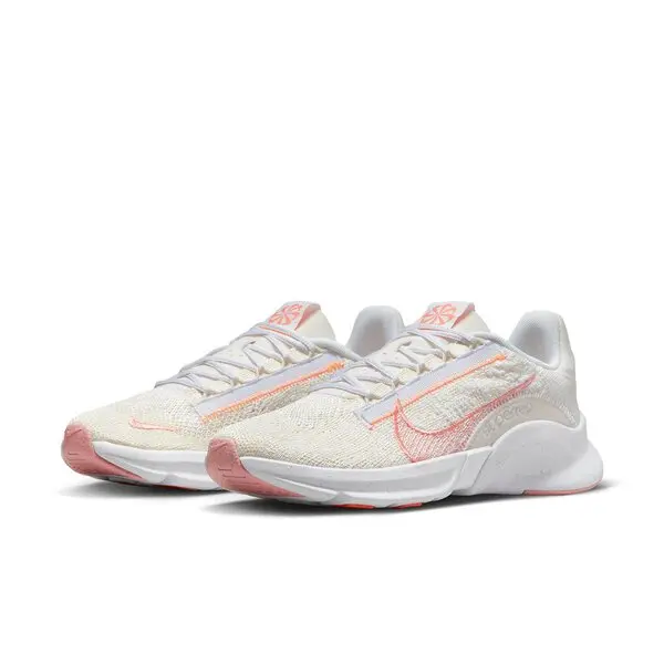 Nike Superrep Go 3 Flyknit Next Nature Athletic Shoes - Cream/pink