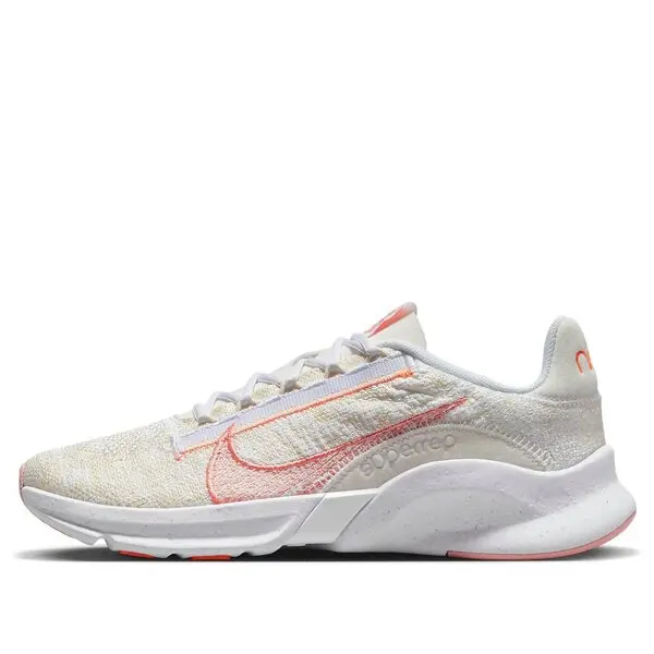 Nike Superrep Go 3 Flyknit Next Nature Athletic Shoes - Cream/pink