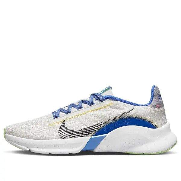 Nike Superrep Go 3 Flyknit Next Nature Training Shoes - White/blue