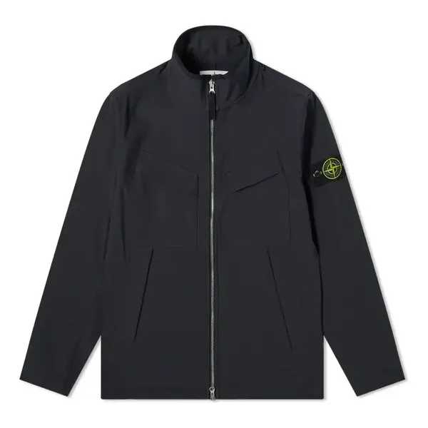 Stone Island Soft Shell-r Jacket - Navy
