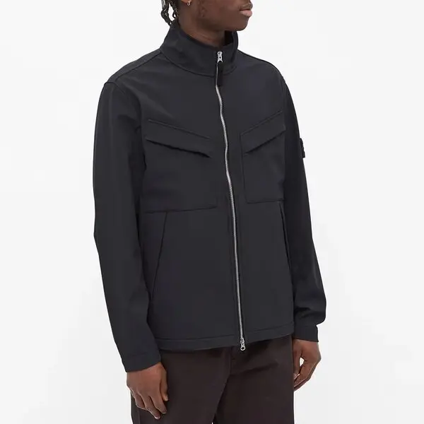 Stone Island Soft Shell-r Jacket - Navy