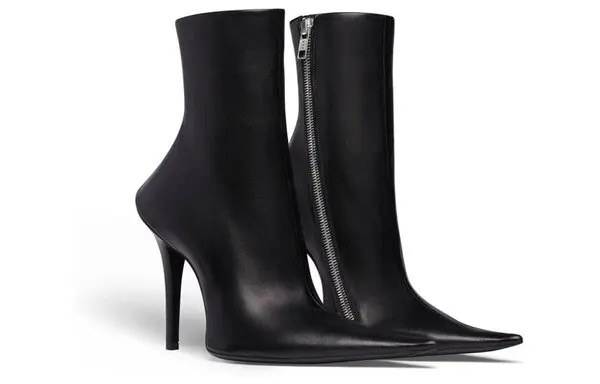 Balenciaga Witch 110mm Pointed Toe Zip-up Booties
