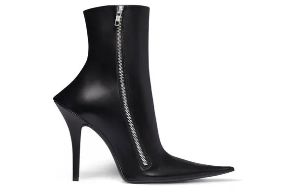 Balenciaga Witch 110mm Pointed Toe Zip-up Booties