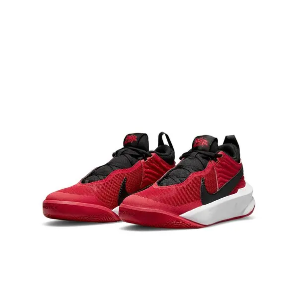 Nike Team Hustle D10 Athletic Sneakers - Red/black