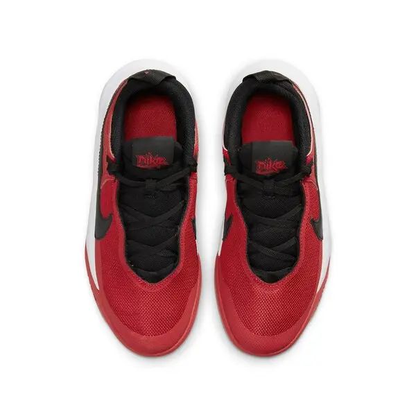 Nike Team Hustle D10 Athletic Sneakers - Red/black