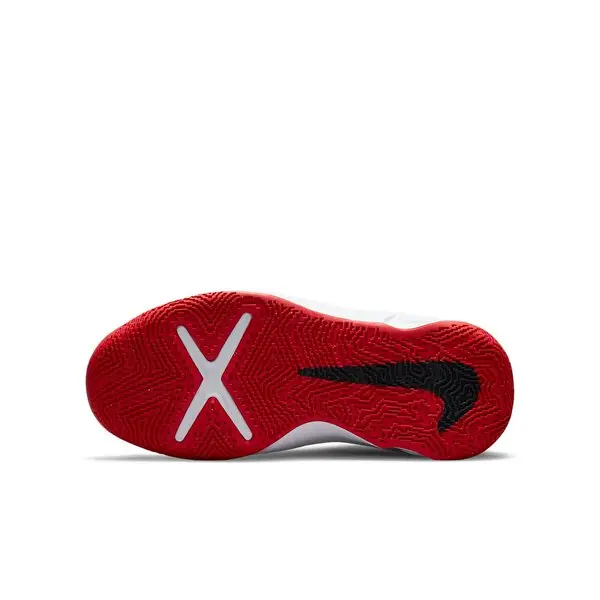 Nike Team Hustle D10 Athletic Sneakers - Red/black
