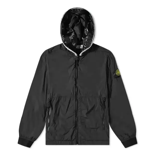 Stone Island Snylon-tc Hooded Jacket - Black