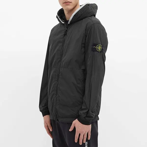Stone Island Snylon-tc Hooded Jacket - Black