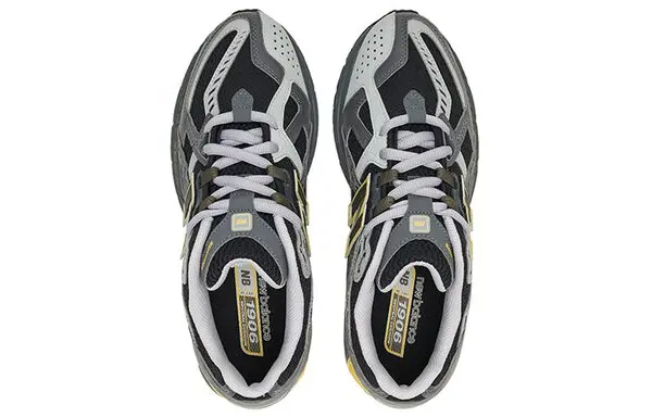 NEW BALANCE 1906r Athletic Sneakers - Grey/yellow