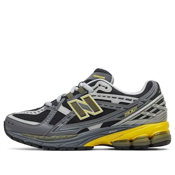 NEW BALANCE 1906r Athletic Sneakers - Grey/yellow