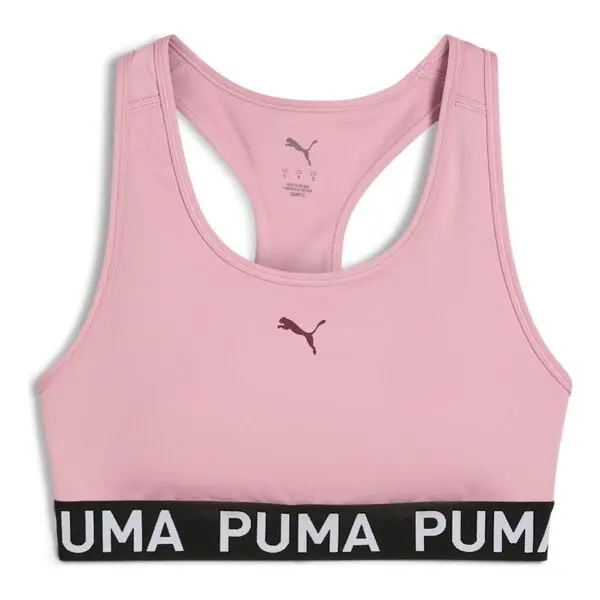 PUMA 4keeps Ribbed Mid-impact Sports Bra - Pink