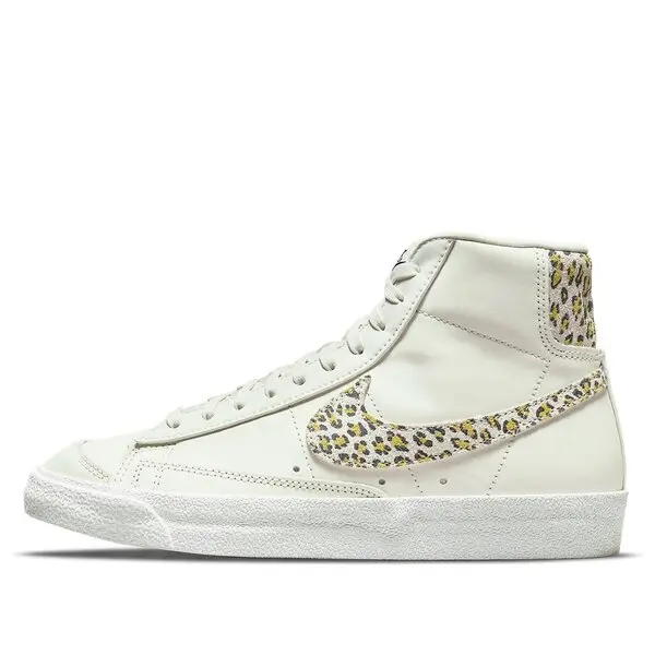 Nike Blazer Mid '77 Se 'lemon Leopard' Sneakers - Creamy