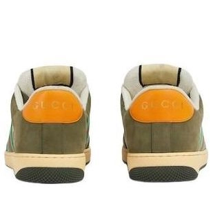 Gucci 25 Screener Sneaker - Beige/green