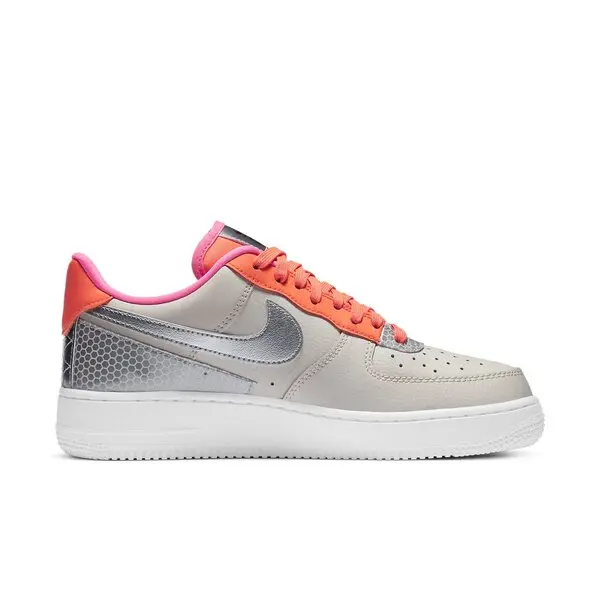 Nike X 3m Air Force 1 '07 Se High Top Sneakers - Metallic Silver
