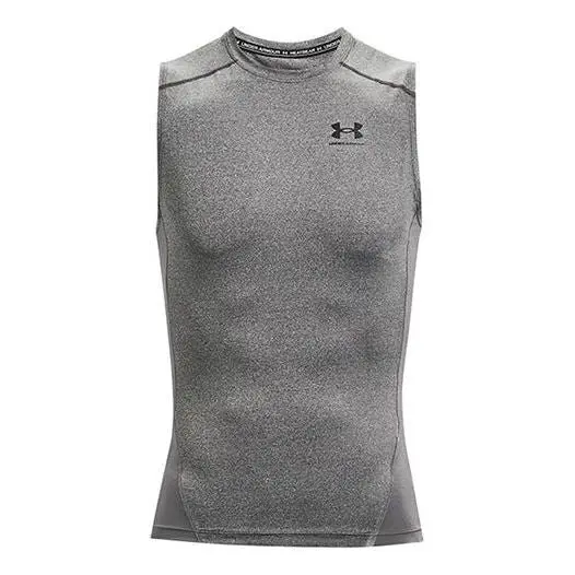 Under Armour Heatgear Sleeveless Shirt - Carbon Heather/black