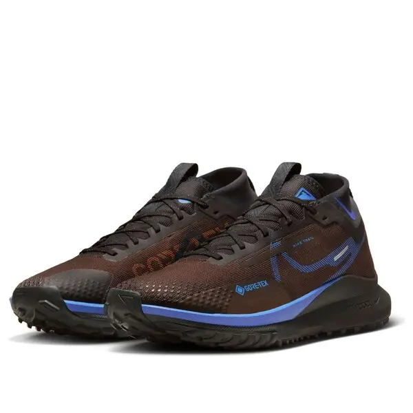 Nike React Pegasus Trail 4 Gtx Athletic Sneakers - Black/blue