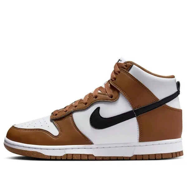Nike Dunk High Next Nature Athletic Sneakers - Light British Tan/white/black