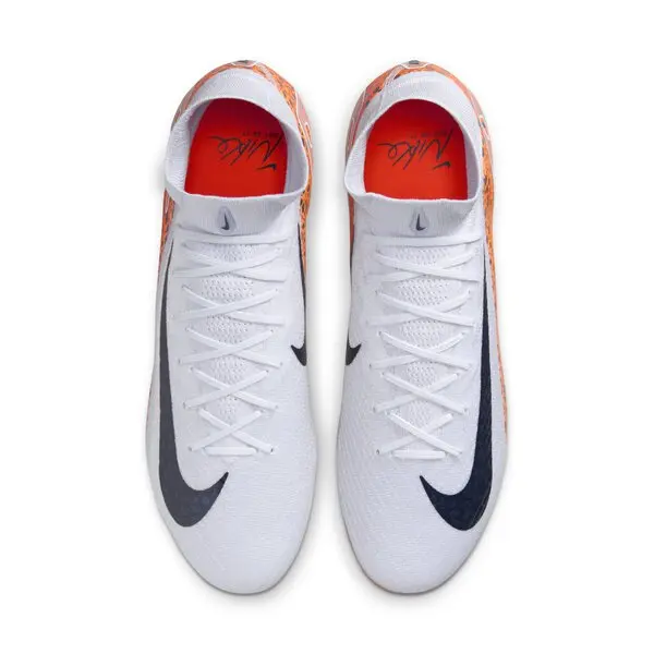Nike Mercurial Superfly Elite Electric Pack 'olympic Safari' High-top Cleats - White/black/orange