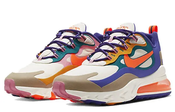 Nike Max 270 React Sneakers - Blue/orange