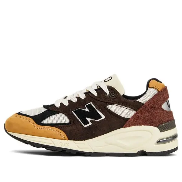 NEW BALANCE 990v2 Made In Usa Sneakers - Brown/beige/cream