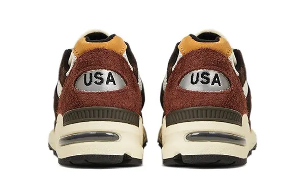NEW BALANCE 990v2 Made In Usa Sneakers - Brown/beige/cream