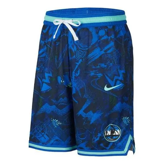 Nike Dallas Mavericks Quick Dry Basketball Shorts - Blue