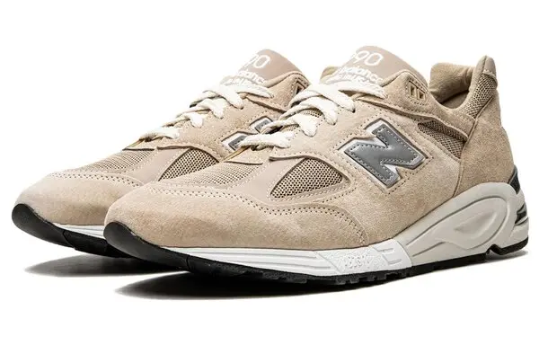 NEW BALANCE X Kith 990v2 Made In Usa Sneakers - Light Brown