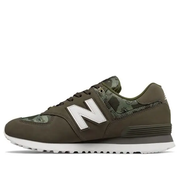 NEW BALANCE 574 Paisley Camouflage Sneakers - Green