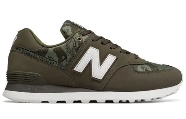 NEW BALANCE 574 Paisley Camouflage Sneakers - Green