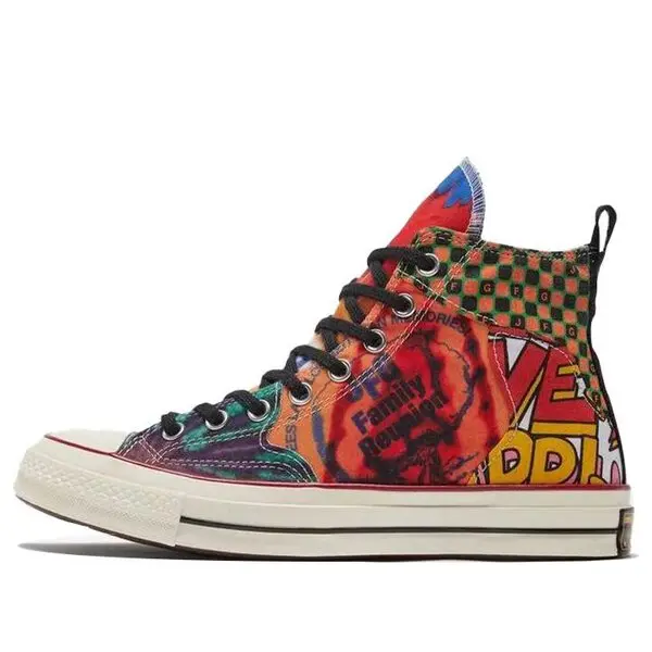 CONVERSE Chuck 70 High Top "jfg Graphic Tee Collage - Red/purple