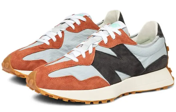 NEW BALANCE 327 "rust Brown" Athletic Sneakers - Brown/grey