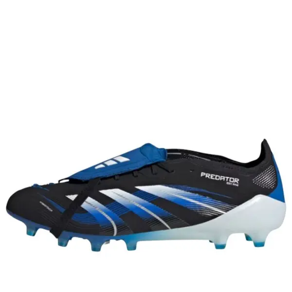 Adidas Predator Elite Fold Over Tongue Ag - Core Black/cloud White/glow Blue
