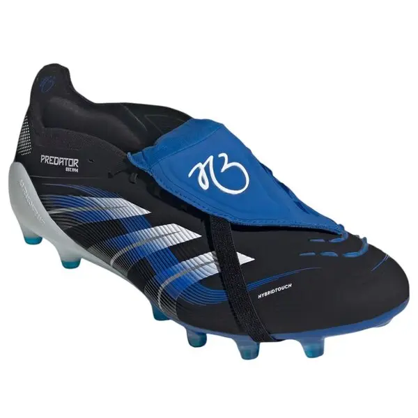 Adidas Predator Elite Fold Over Tongue Ag - Core Black/cloud White/glow Blue