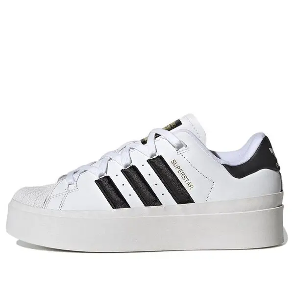 Adidas Superstar Bonega Platform Sneakers - Cloud White/core Black/gold Metallic