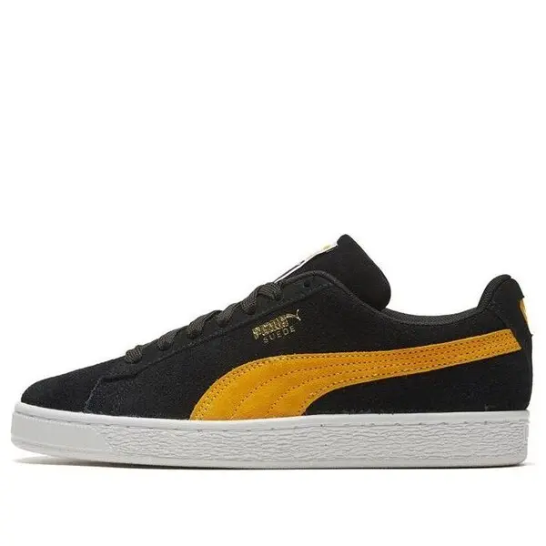 PUMA Suede Classic Low Top Sneakers - Black/gold