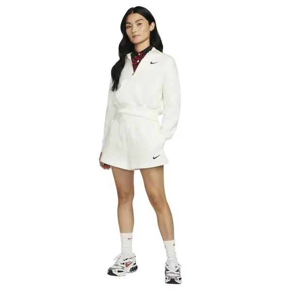 Nike Phoenix Fleece Cropped Sweatshirt - White