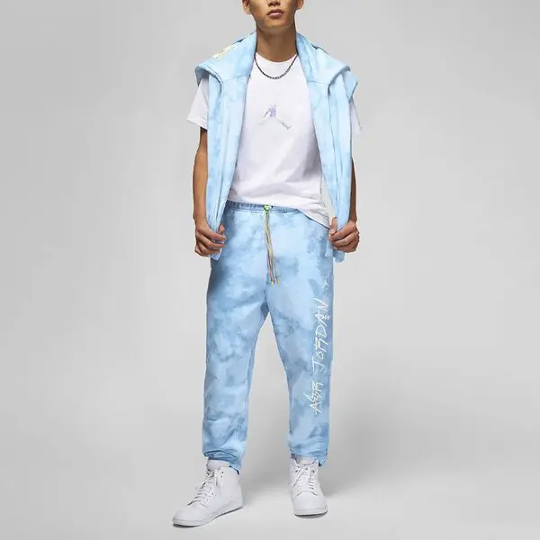 JORDAN X J Balvin Tie Dye Sweatpant - Blue
