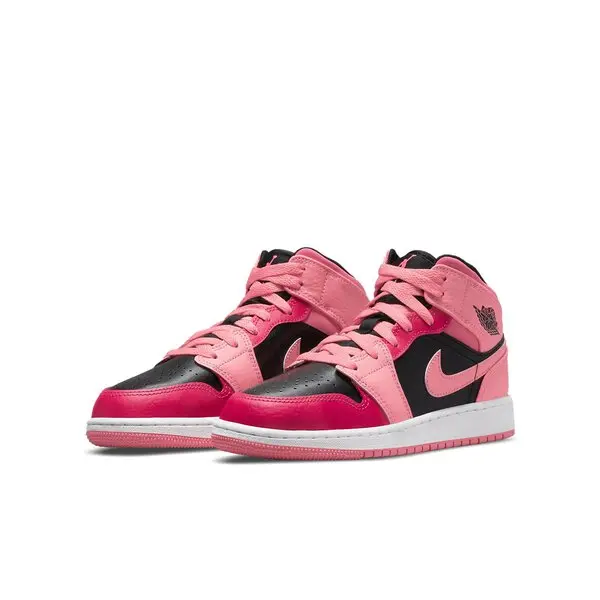 JORDAN 1 Mid Se - Pink/red/black
