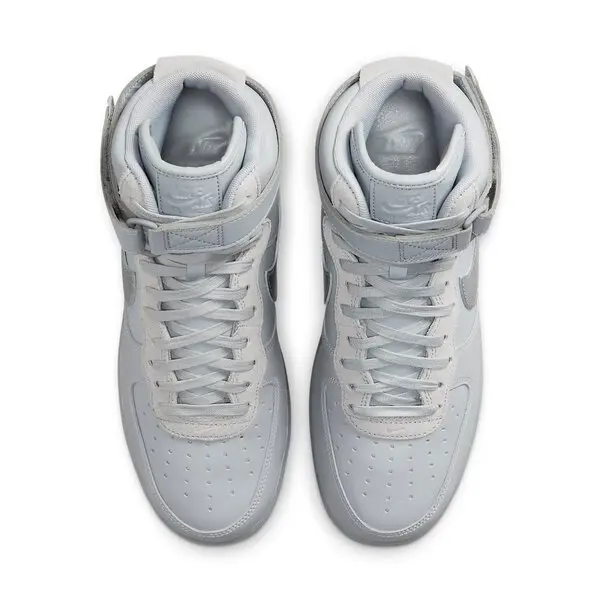 Nike Force 1 High '07 Premium Shoes - Wolf Grey/volt/metallic Silver
